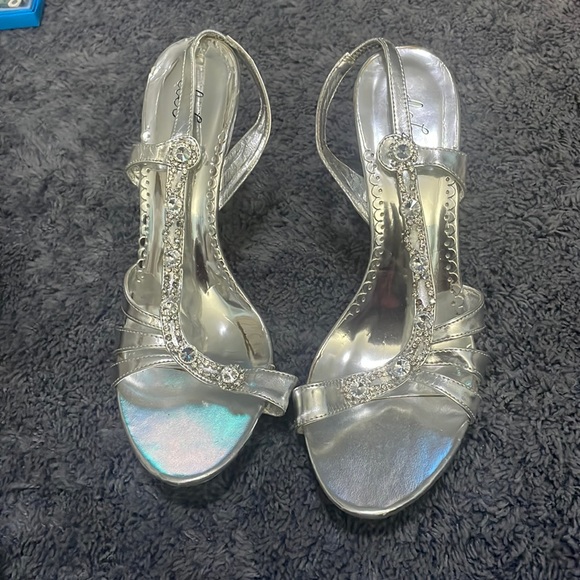 Deb | Shoes | Silver Heels | Poshmark